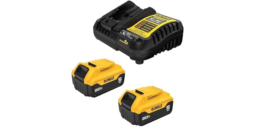 DEWALT DCB205-2c 20V MAX 5Ah Battery 2pk & Charger (Open Box)