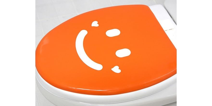 Happy Seat 53460 Smile Elongated Toilet Seat` Orange
