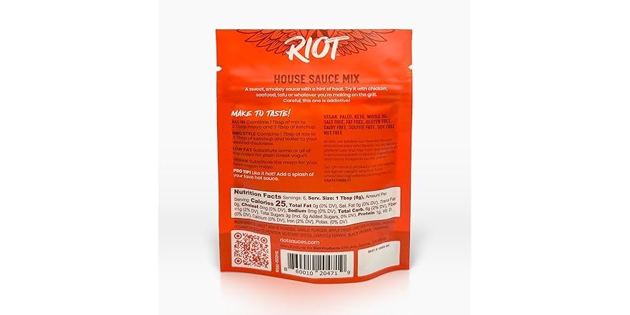 RIOT House BBQ Sauce Mix