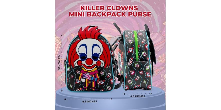 10.5" Killer Clowns Mini Backpack