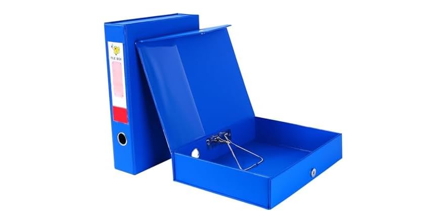 2 Pack A4 Storage File Boxes