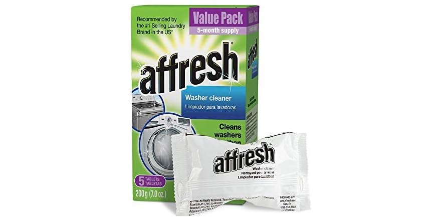 Affresh W10549846 Washing Machine Cleaner, 5 Tab
