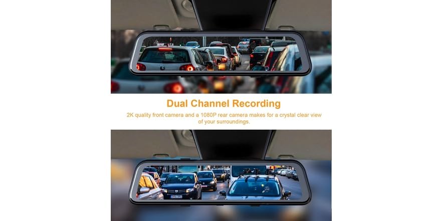 Rexing M1 Pro 2K Dual Mirror Dash Cam