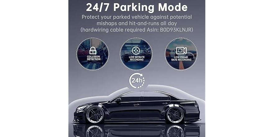 ecomoment Dash Cam for Front and Rear