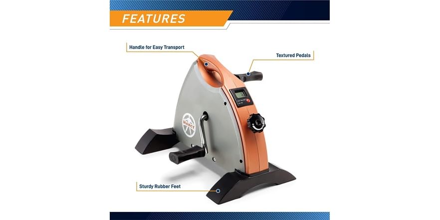 MARCY Cardio Mini Cycle Portable Cardio Machine