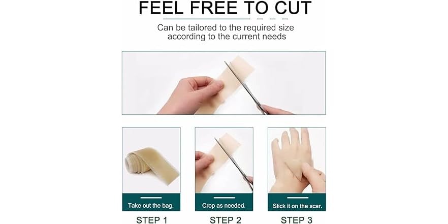 Silicone Scar Sheet, 1.6”x 120"