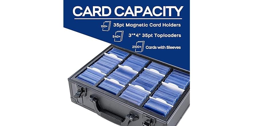 Toploader Storage Box with Card Dividers