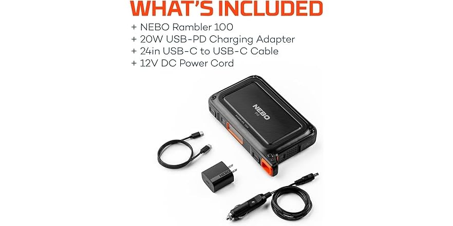 NEBO RAMBLER Portable Power Station, Handheld