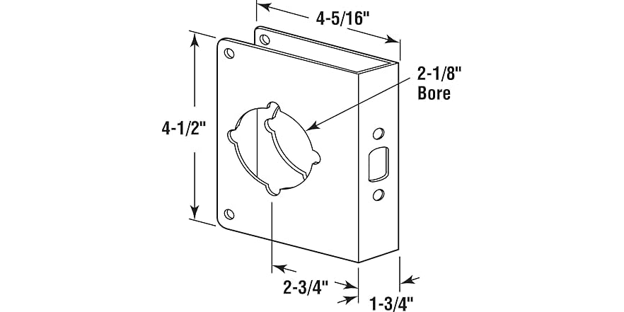Prime-Line MP9457 Lock and Door Reinforcer(Single Pack)