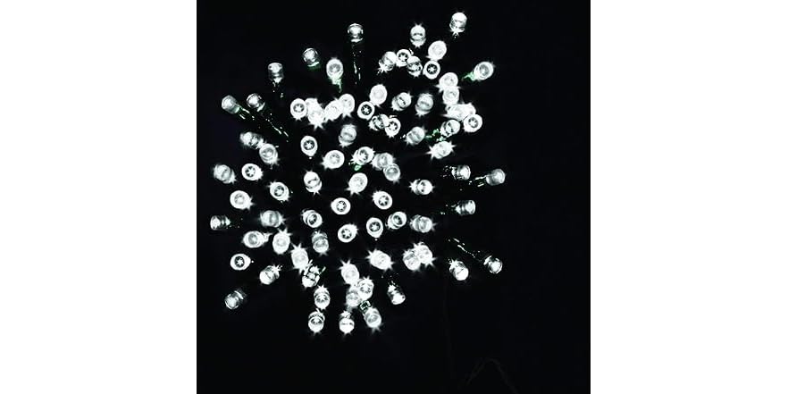 Festive Christmas String Lights, 200 bulbs