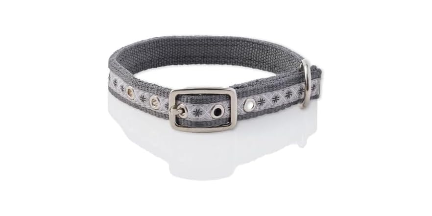 Adjustable Recycled Ribbon Dog Collar