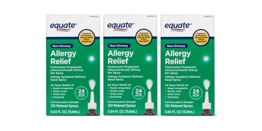 Equate Non Drowsy Allergy Relief 3 Pack