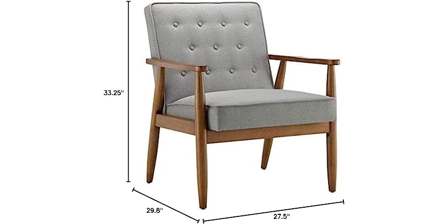 Ball & Cast Tufted Fabric Accent Chair