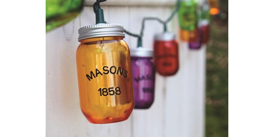 Mason Jar String Lights- 10 Count
