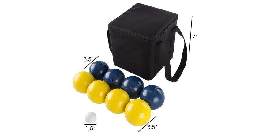 Bocce Ball Set with Carrying Case
