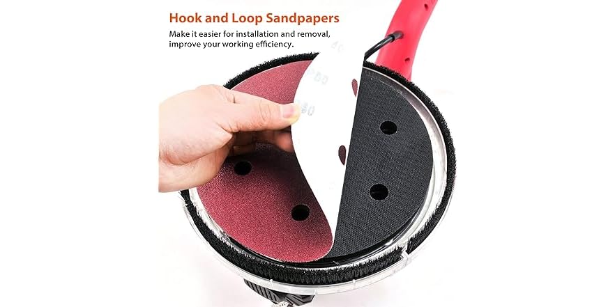 POWERMAVERICK 8FT Drywall sander kit w/LED Lights