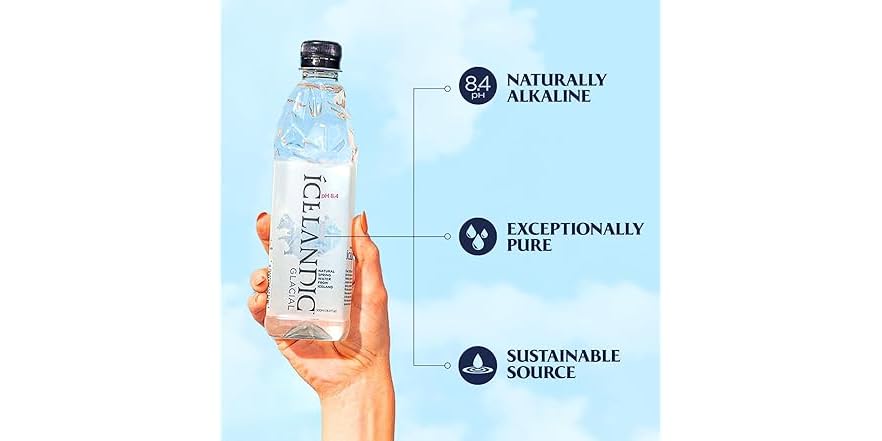 Icelandic Glacial Natural Spring Alkaline Water