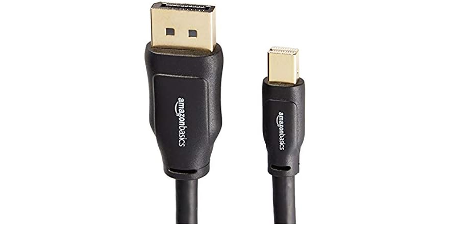 AmazonBasics Mini DisplayPort Cable, 6ft