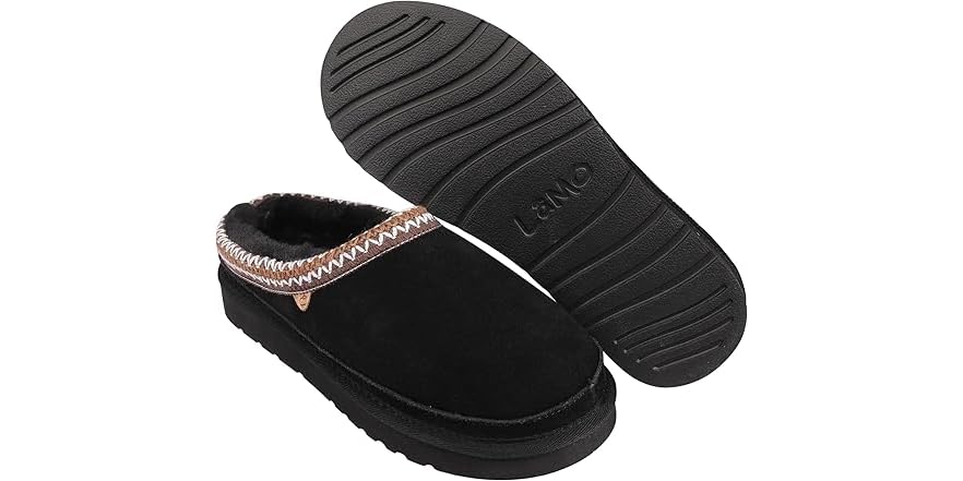 Lamo Women's Jules Clog Cozy Stylish Slipper Black Multi 10M US