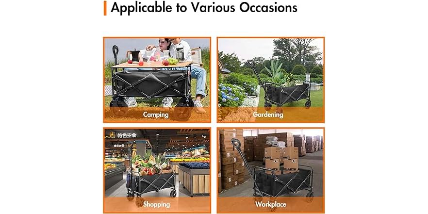 NEOTEC Collapsible-Folding- Wagon Cart