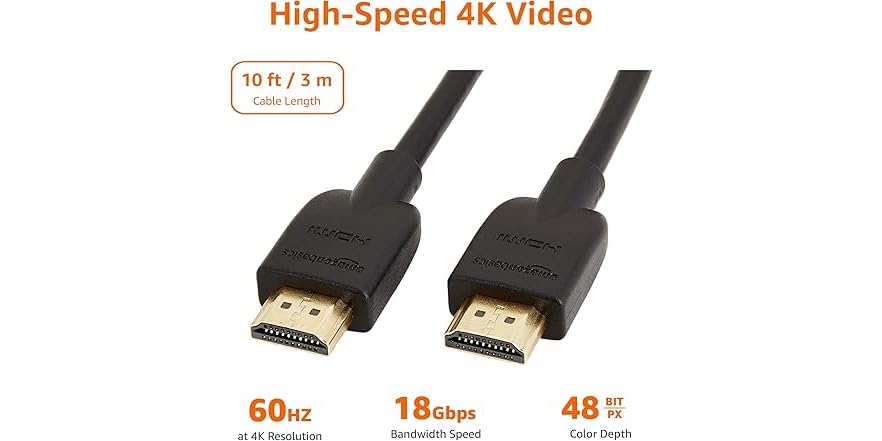 Amazon Basics HDMI 2.0 Cables, Bulk