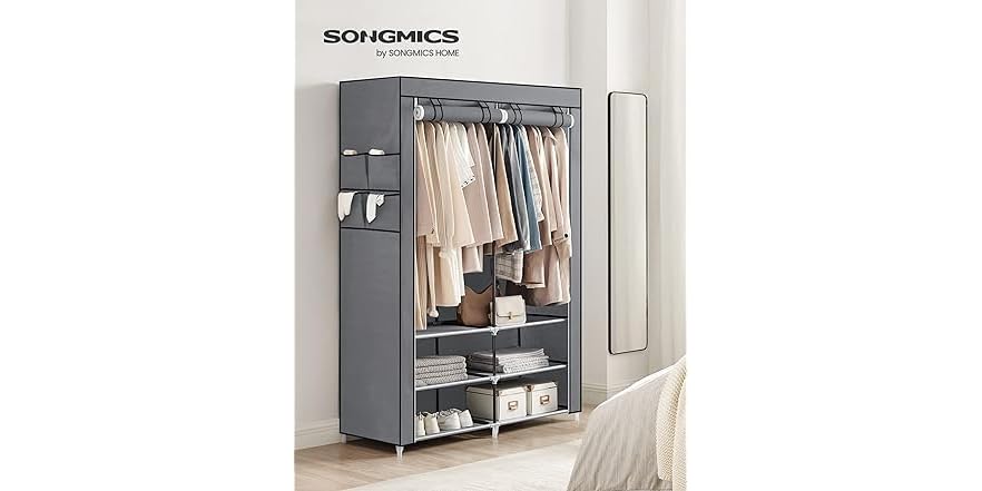 SONGMICS Portable Closet Wardrobe (Open Box)