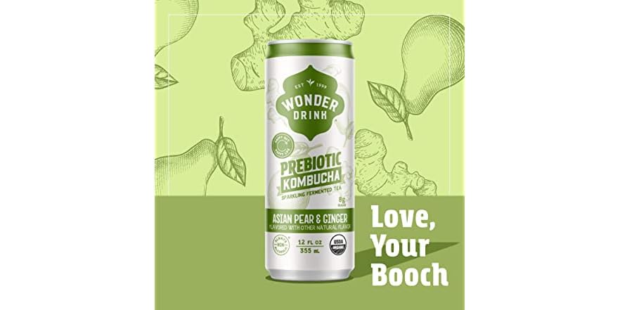 Wonder Drink Prebiotic Organic Kombucha