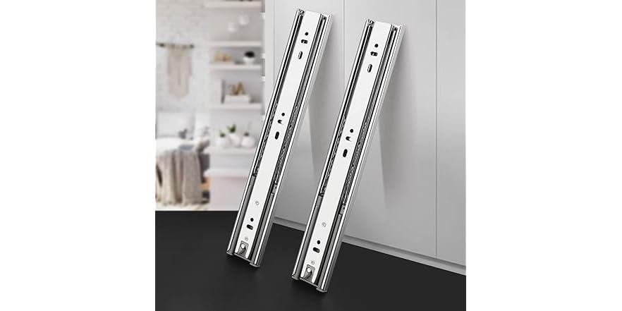 1 Pack 22" Soft Closing Draw Slides