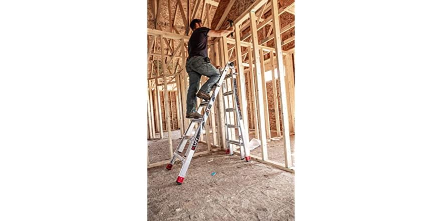 Lift Ladders 22 ft. Reach Aluminum Multi-Position Ladder