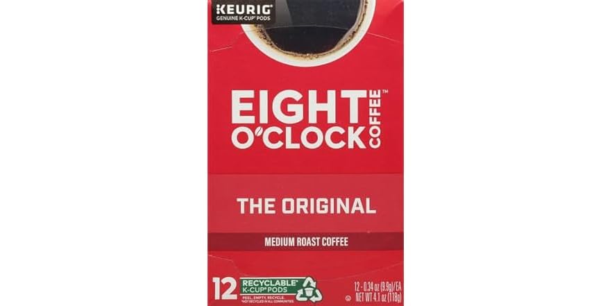 Eight O'clock The Original Coffee, 12 ct