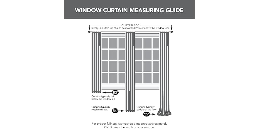 Clean Window Anti-Dust Curtain, 52"x84", White