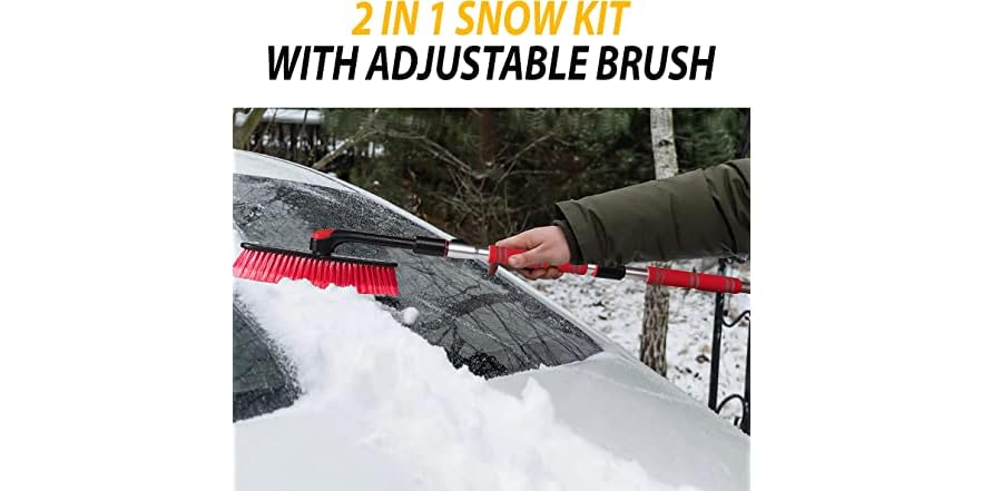 Super Extendable Snow Brush and Scraper