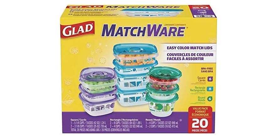 Glad MatchWare Food Storage Containers