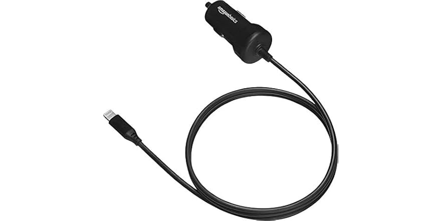AmazonBasics 3FT 12W Lightning Car Charger