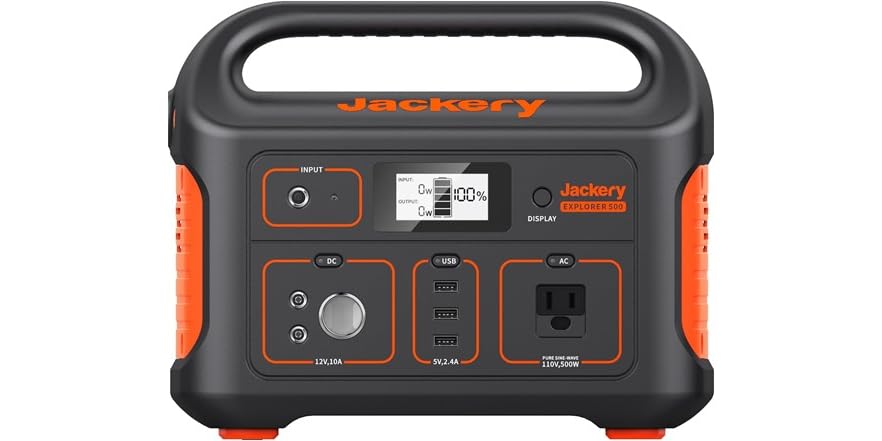 (NEW) Jackery Explorer 500 Portable Power Station (Open Box)