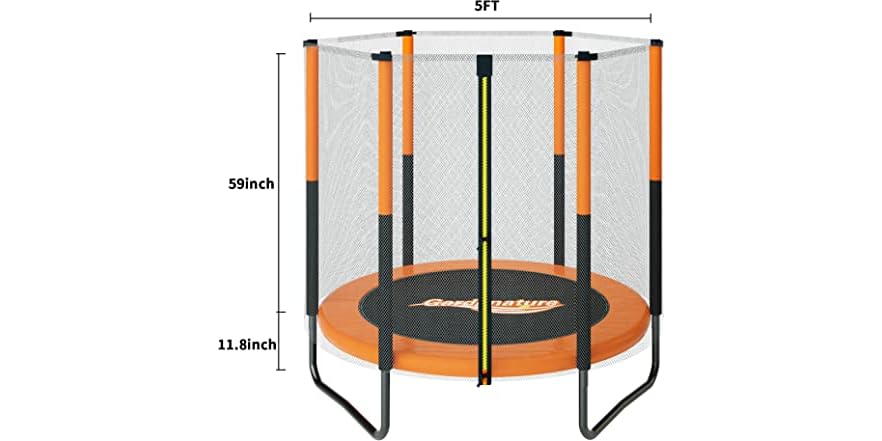 Gardenature 5 FT Trampoline for Kids