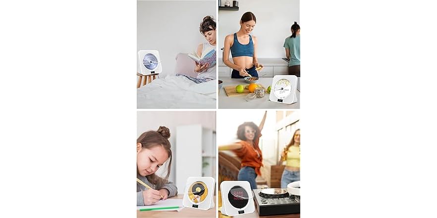 Jimwey Desktop CD Player Portable with Bluetooth