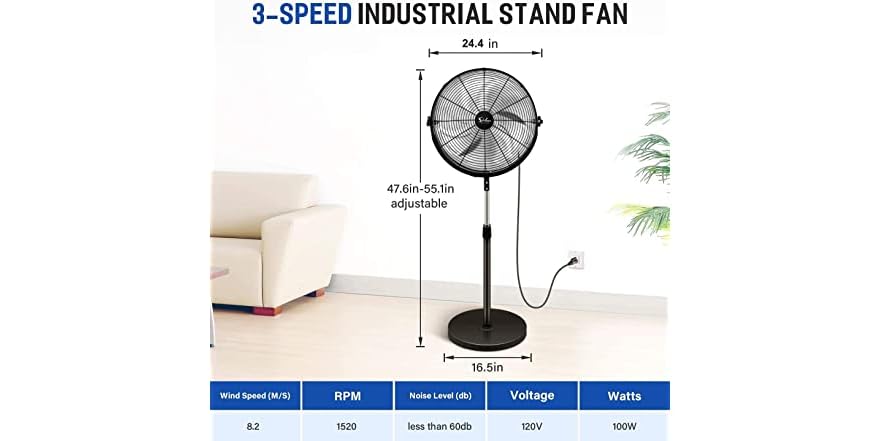 Simple Deluxe 20 Inch Fan (2 Pack)