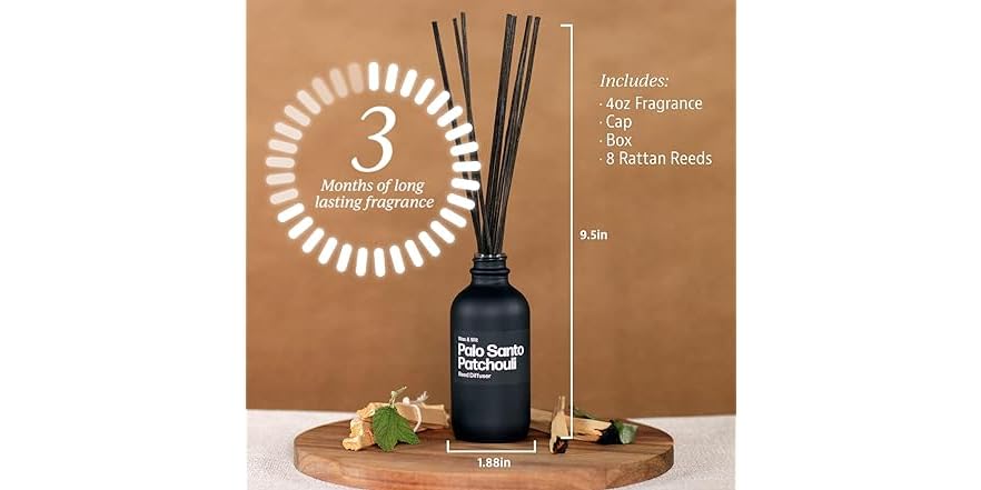 Palo Santo Patchouli Reed Diffuser