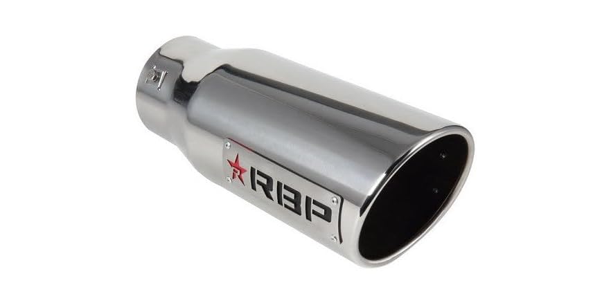 Slant Cut Resonated Exhaust Muffler Tip