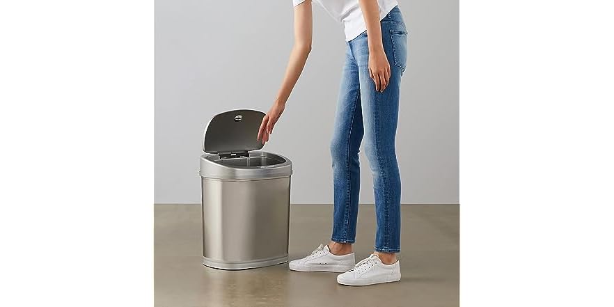 Amazon Basics Automatic Hands-Free Trash Can