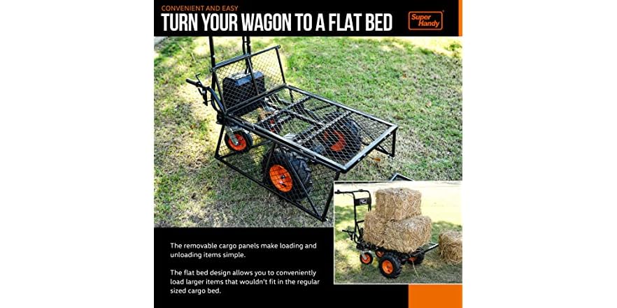 SuperHandy Electric Utility Cart, 48V DC Li-Ion