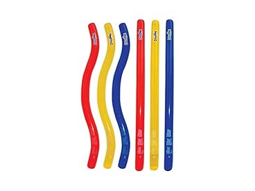 Swimline Doodles Inflatable Pool Noodle Float, 6 Count