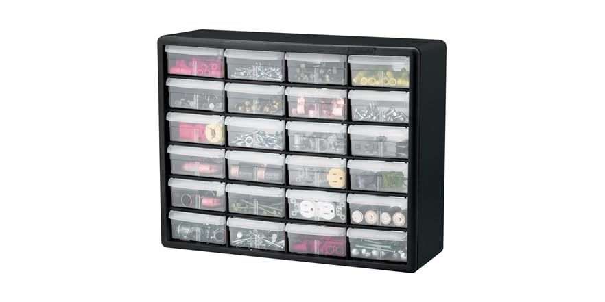 Akro-Mils 24-Drawer Storage Cabinets (2-Pack)