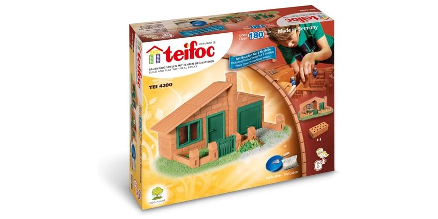 Teifoc Brick Farm House Set