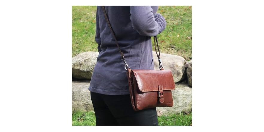 Wallet on a String 100% Buffalo Leather