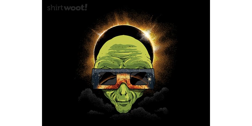 Solar Eclipse Alien