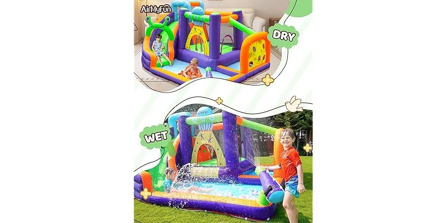 Alien Theme Inflatable Bounce House