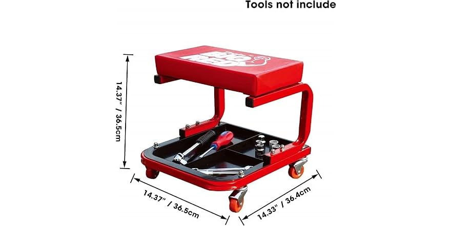 Torin Big RED 250lbs Red Rolling Automotive Creeper