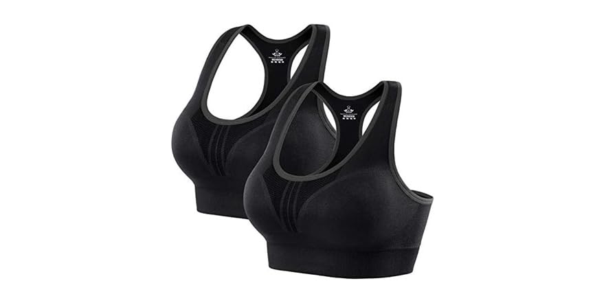 High Impact Women's Sports Bras 2 Pack